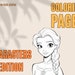43 Character Coloring Pages in Cartoon Style - Instant Download ...