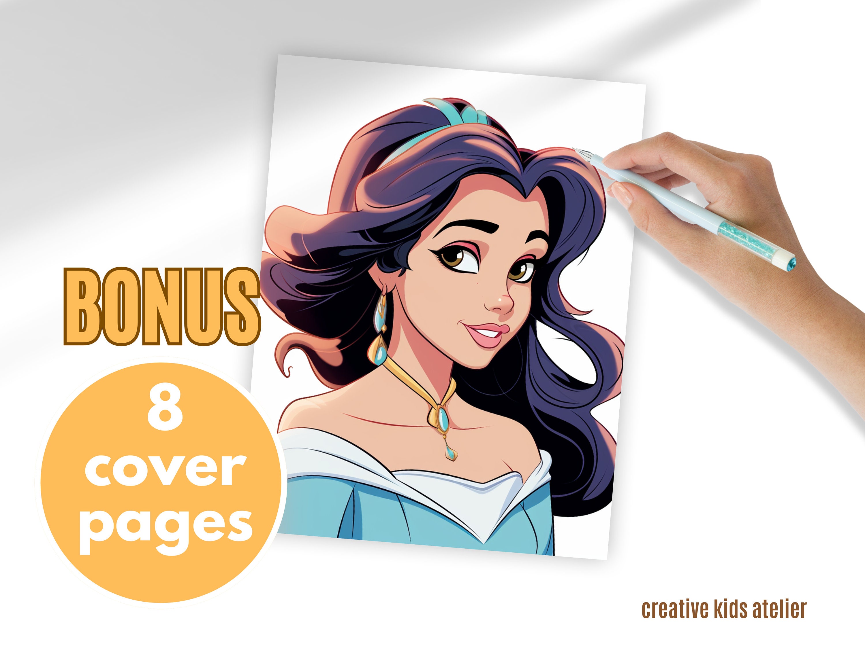43 Character Coloring Pages in Cartoon Style - Instant Download ...