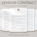 Vendor Contract, Editable Business Services Agreement Template, Vendor ...