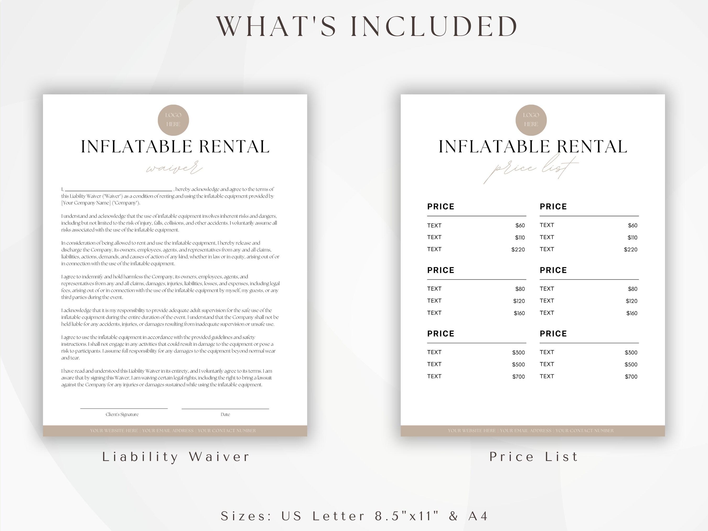 Inflatable Rental Agreement, Bounce House Contract, Bounce House ...