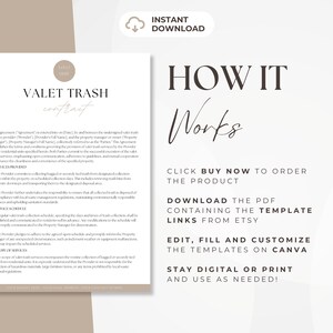 Valet Trash Contract, Editable Waste Removal Services Agreement ...