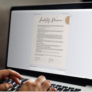 General Liability Waiver Template, Liability Form Agreement, Liability ...