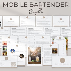 Mobile Bar Business Forms, Editable Bartender Contract, Mobile Bar ...