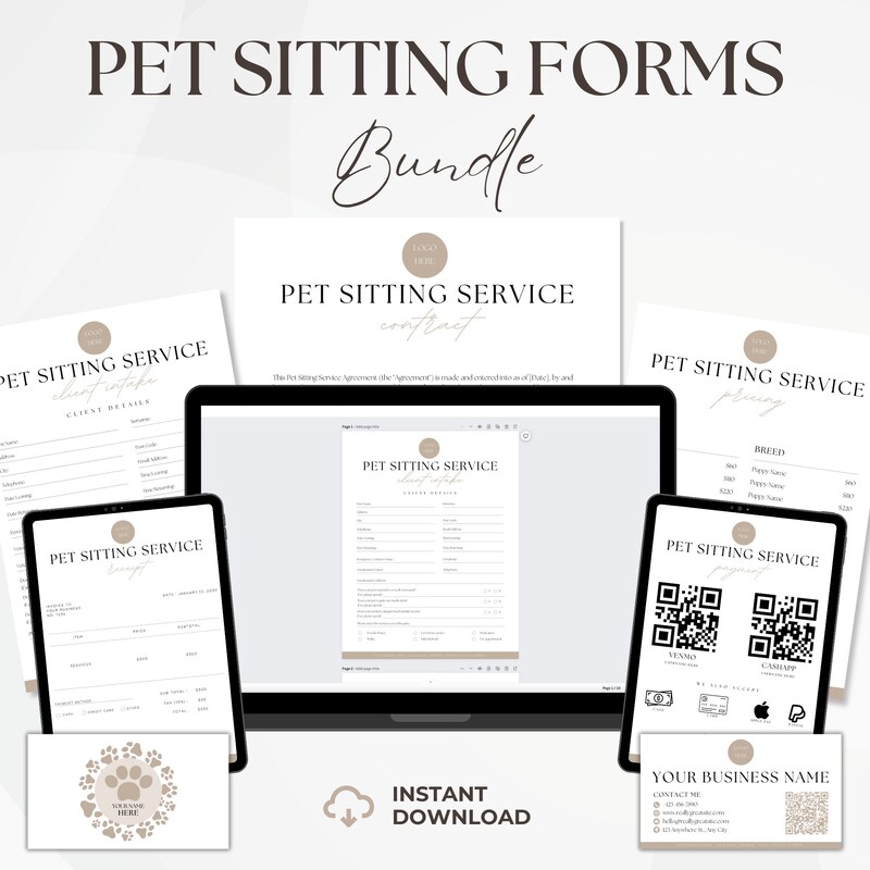 Pet Sitting Forms - Etsy