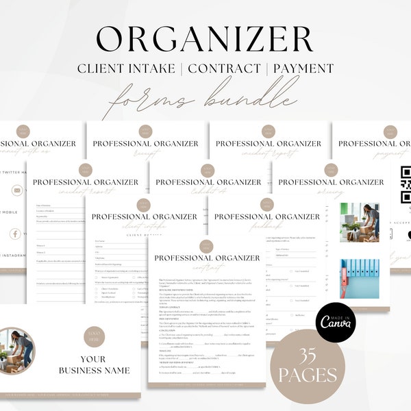 Professional Organizer Client Intake Forms - Etsy