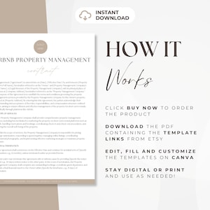 Airbnb Property Management Contract, Editable VRBO Short-term Rental ...