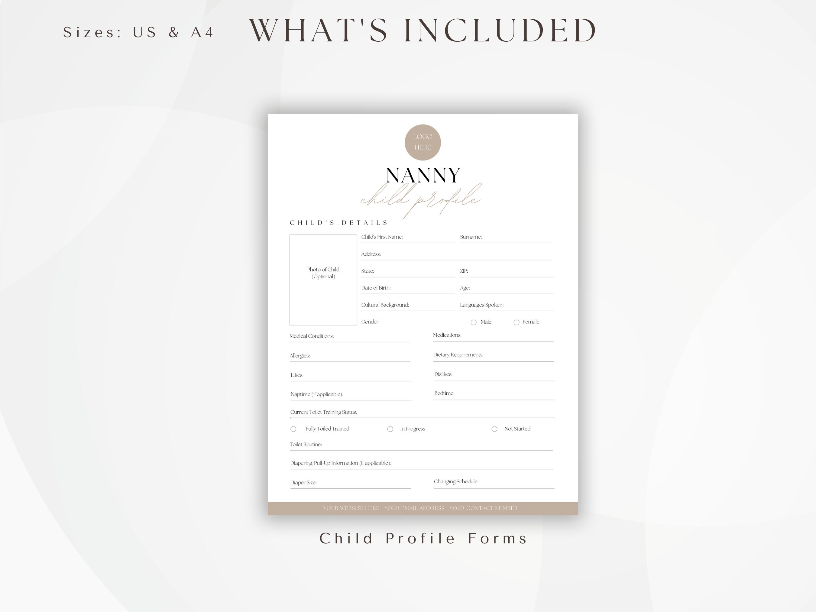 Editable Nanny Contract Template, Nanny Agreement Worksheet, Babysitter ...