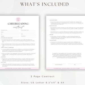 Cheerleading Contract Template, Cheerleading Tryouts Flyer, Coaching ...