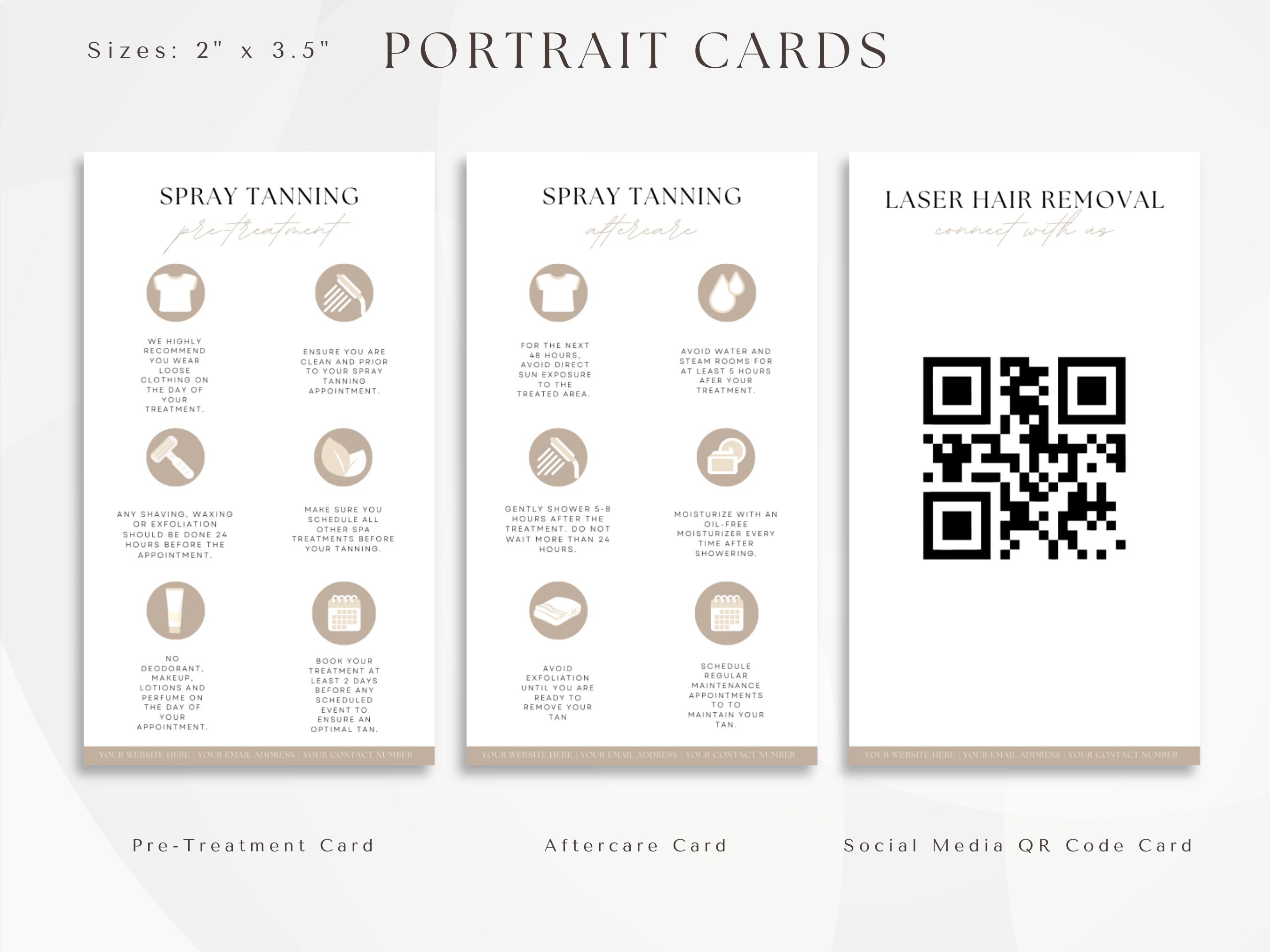 Spray Tan Forms, Editable Spray Tan Templates, Spray Tanning ...