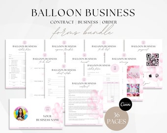 BALLOON BUSINESS BUNDLE, Balloon Starter Kit, Balloon Artist Contract ...