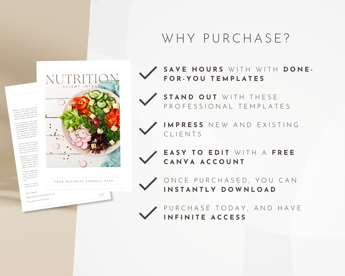 Nutritionist Client Intake Forms, Nutrition Client Intake Forms, Health ...