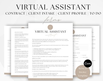 Virtual Assistant Contract, Virtual Assistant Agreement, Personal ...