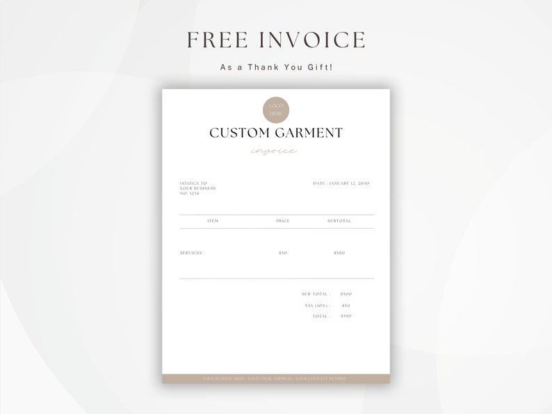 Custom Garment Contract, Tailor Made Clothing Agreement, Bespoke ...