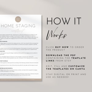 Home Staging Contract, Home Staging Services Agreement, Editable ...