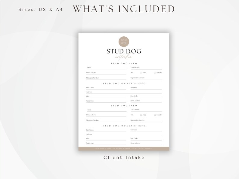 Stud Dog Contract Template, Breeding Services for Stud Dog Agreement, Dog Breeding Agreement ...