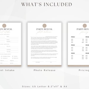 Party Supply Rental Contract, Event Rental Agreement, Equipment Rental ...