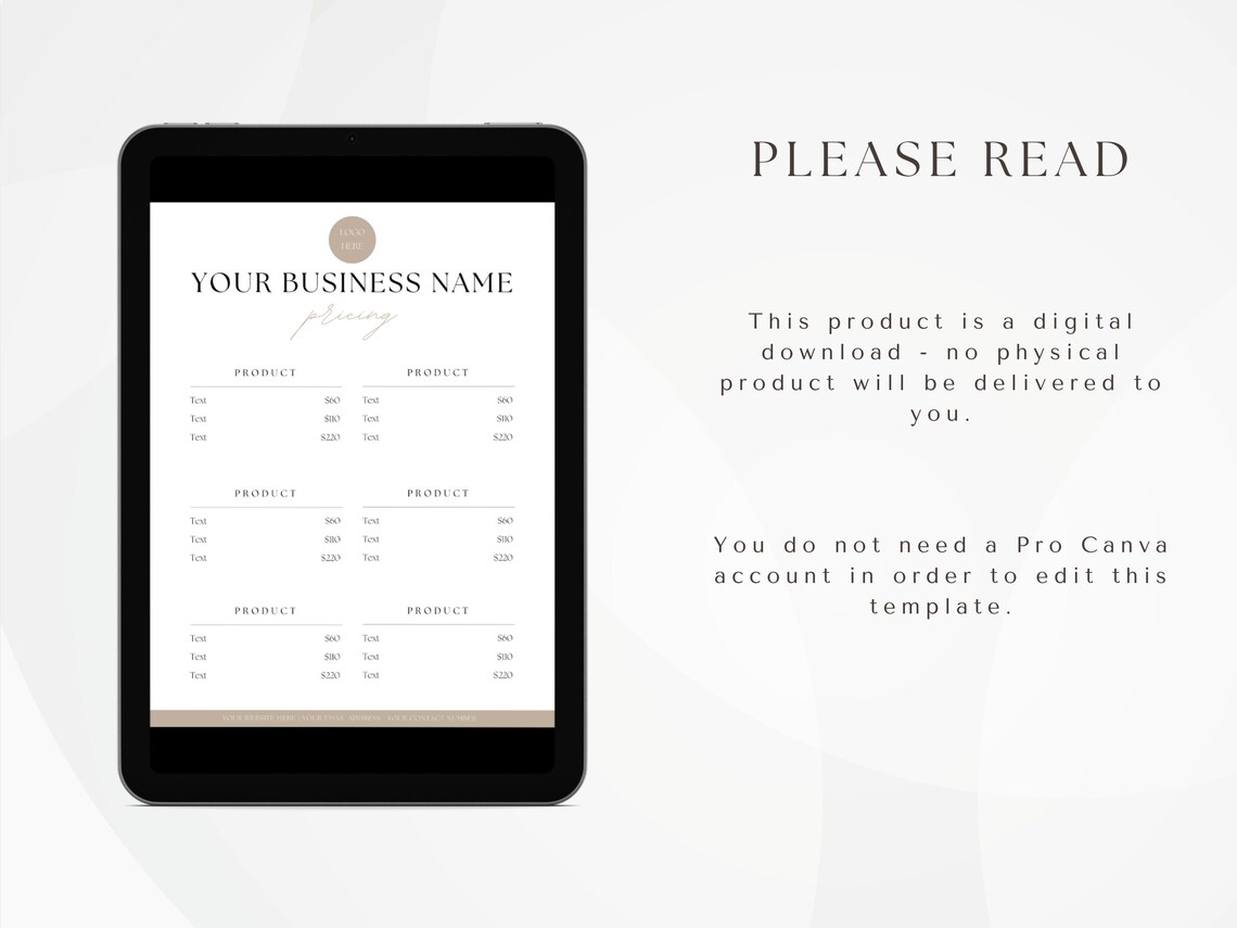 Editable QR Code Sign Templates Printable Scan to Pay Bundle - Etsy