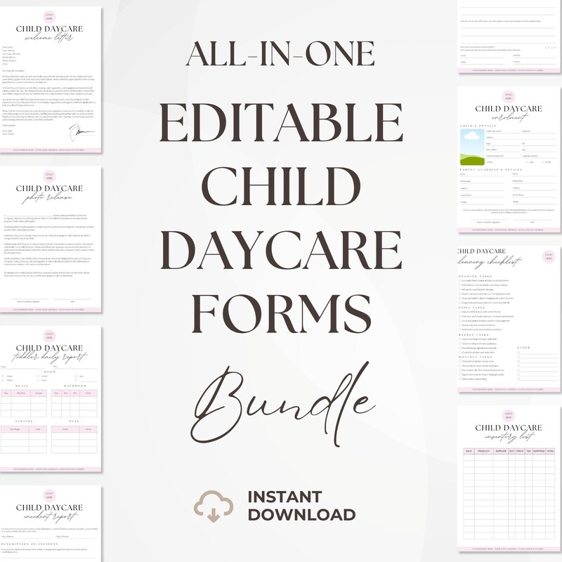 Daycare Forms - Etsy