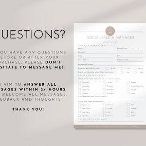 Freelance Social Media Manager Contract, Editable Social Media ...