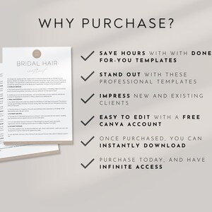Editable Bridal Hair Contract Template, Bridal Hairstylist Contract ...