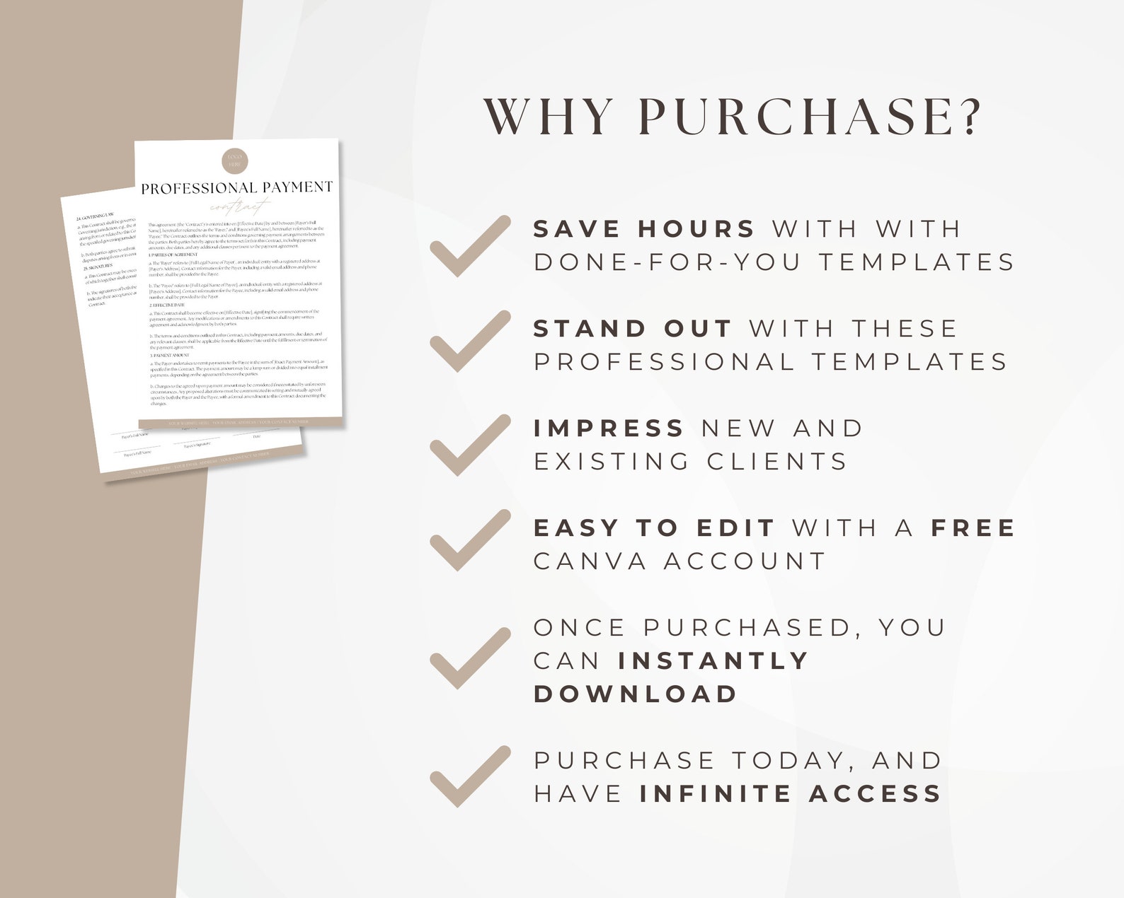 Payment Contract, Editable Payment Plan Services Agreement, Layaway ...