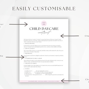Editable Daycare Forms Bundle, Daycare Starter Kit, Childcare Forms ...