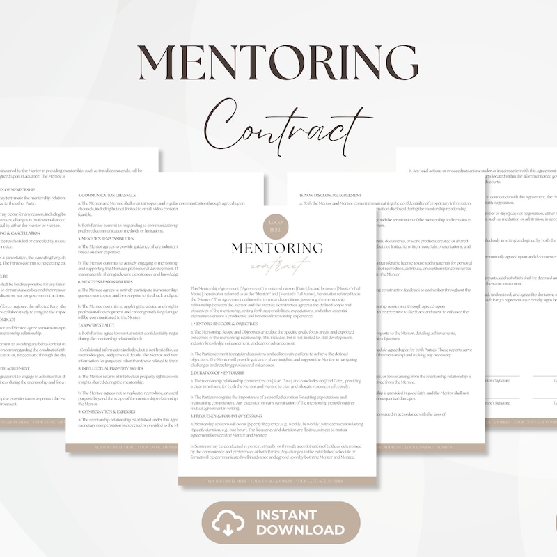 Mentor Template Instant - Etsy UK