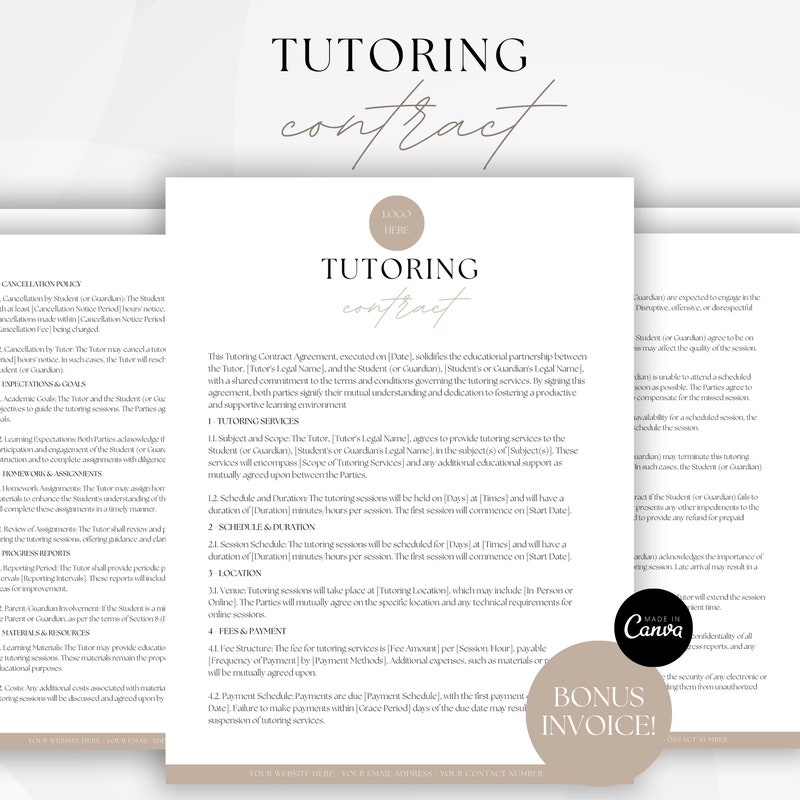 Tutoring Flyer - Etsy