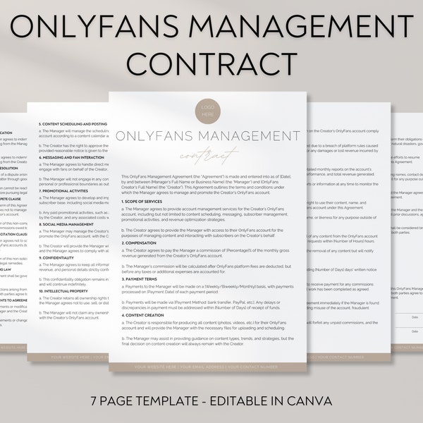 Custom Garment Contract, Tailor Made Clothing Agreement, Bespoke ...