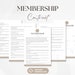 Membership Contract, New Client Registration Service Agreement, New ...
