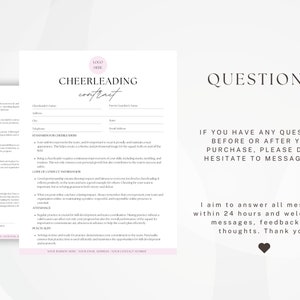 Cheerleading Contract Template, Cheerleading Tryouts Flyer, Coaching ...