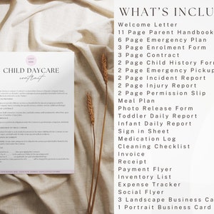 Editable Daycare Forms Bundle, Daycare Starter Kit, Childcare Forms ...