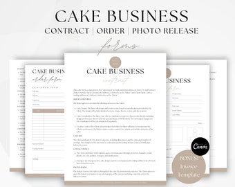 Editable Wedding Cake Contract Template,catering Agreement Form for ...