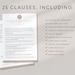 TFP Photography Client Contract Template, Photography Forms, Client ...