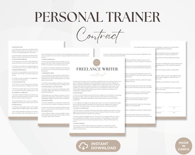 Printable Personal Trainer Intake Forms & Assessment Forms for Personal ...