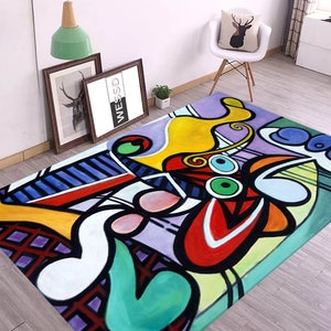 Pablo Picasso, Pablo Picasso Rug, Great Still Life on Pedestal Rug ...