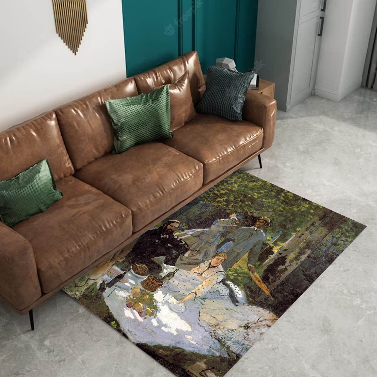 Claude Monet, Claude Monet Rug, Lunch in the Countryside Rug ...