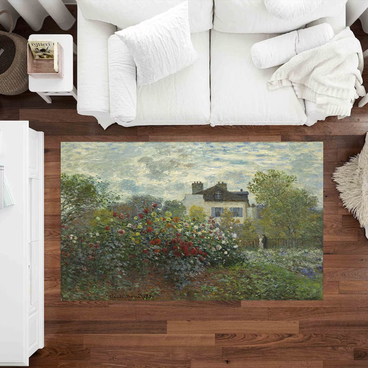 Claude Monet, Claude Monet Rug, Monet's Garden in Argenteuil Rug ...
