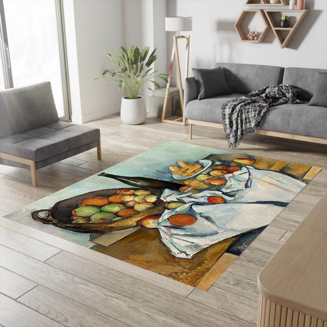 Paul Cezanne, 1895 Paul Cézanne Rug, the Basket of Apples Rug, Post ...