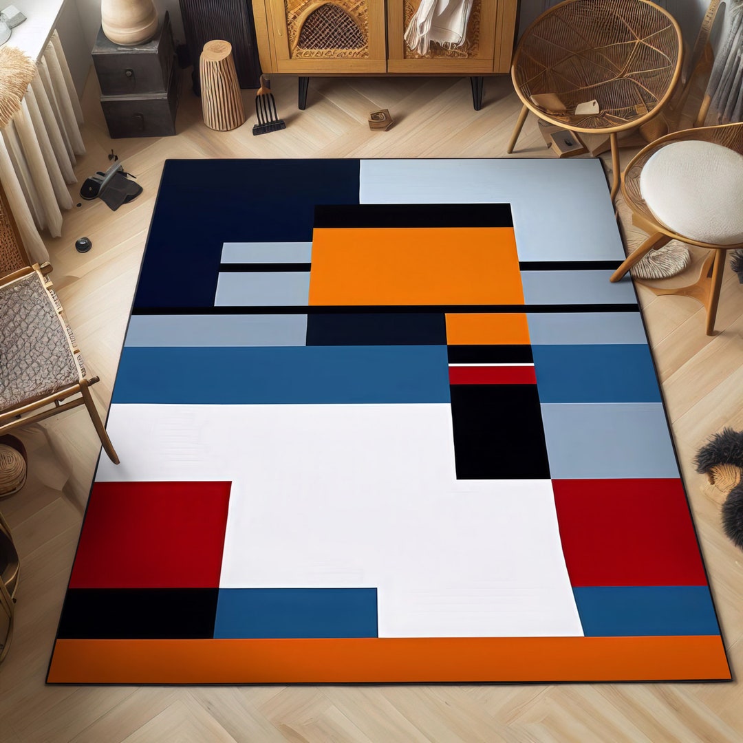 Bauhaus, Bauhaus No. 11 Rug, Bauhaus Rug, Abstract Geometric Pattern ...