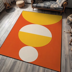 Bauhaus, Bauhaus Three Circle Rug, Bauhaus Rug, Abstract Geometric ...