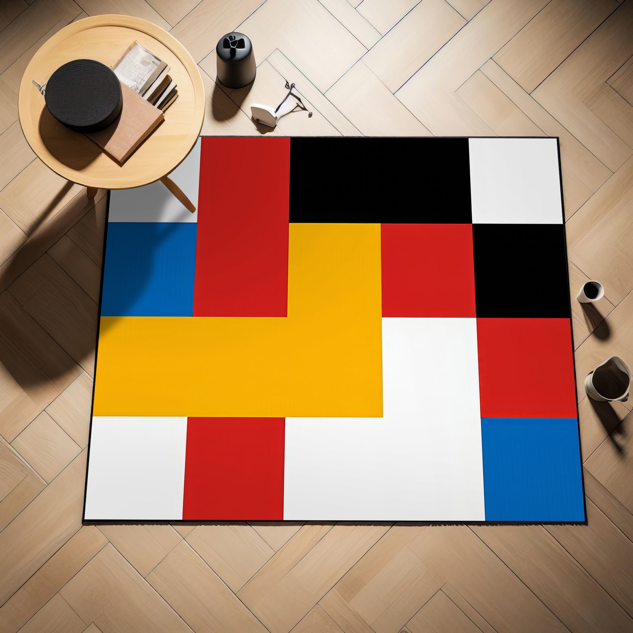 Bauhaus, 1923 Bauhaus Exhibition Rug, Bauhaus Rug, Abstract Geometric ...