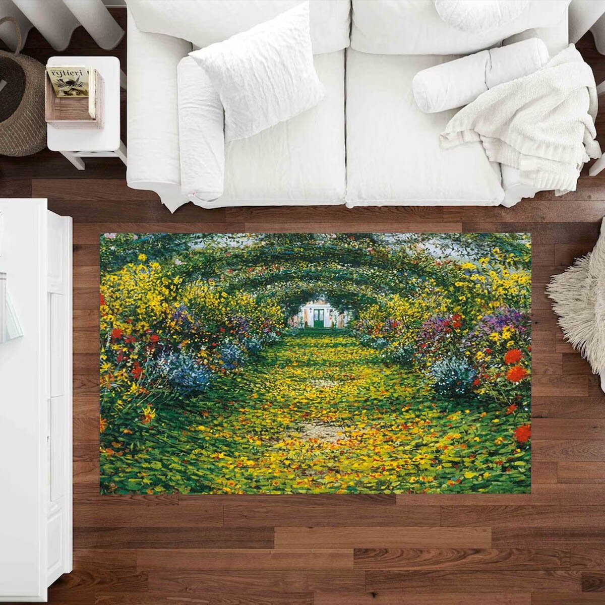 Claude Monet, Claude Monet Rug, Irises in Monet's Garden Rug ...