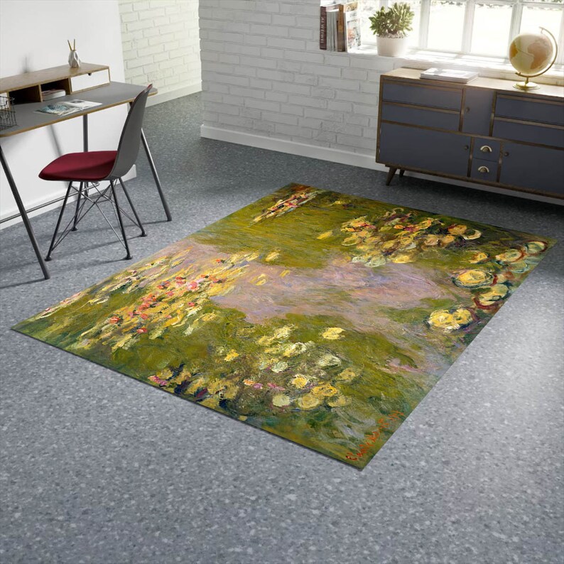 Claude Monet, Claude Monet Rug, Water Lilies Rug, Impressionism Rug ...