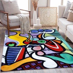 Pablo Picasso, Pablo Picasso Rug, Great Still Life on Pedestal Rug ...