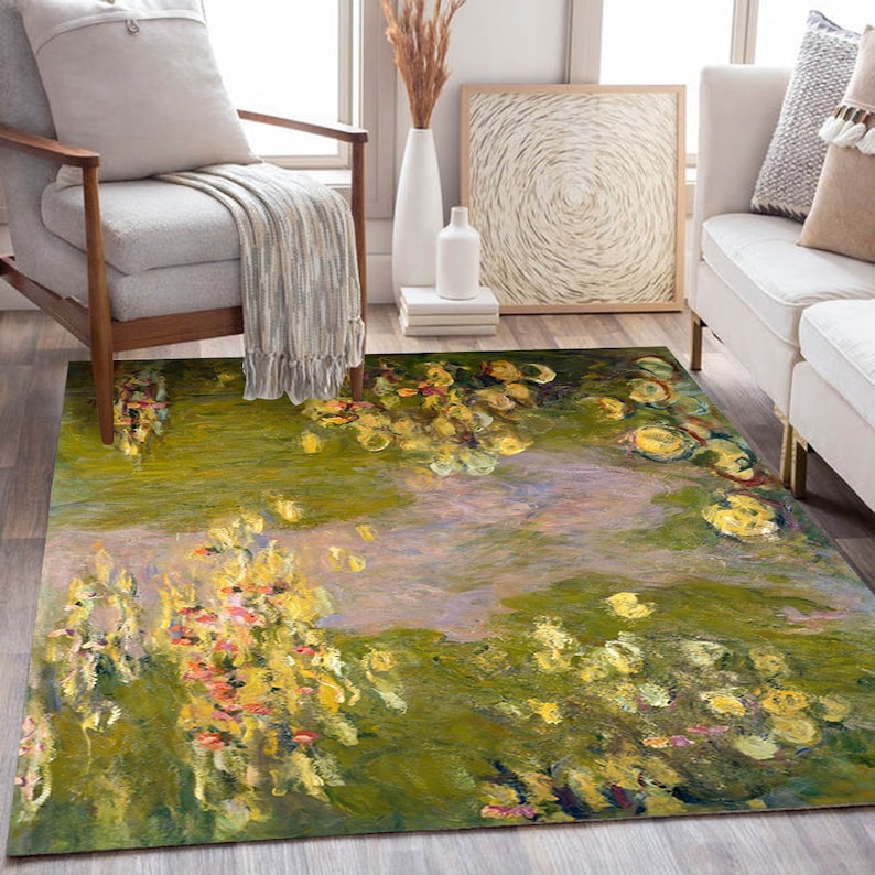 Claude Monet, Claude Monet Rug, Water Lilies Rug, Impressionism Rug ...
