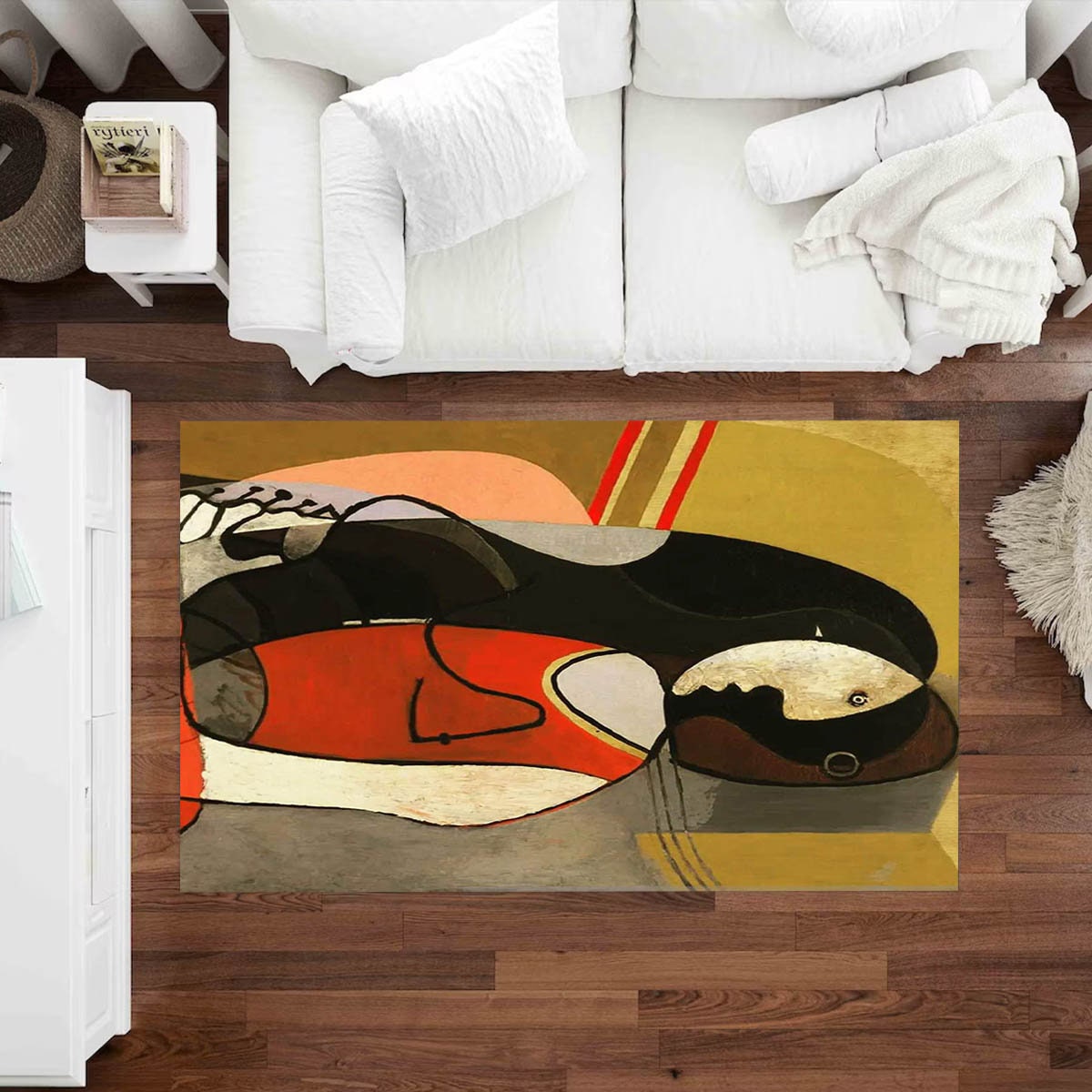 Pablo Picasso, 1927 Pablo Picasso Rug, Sitting Woman Rug, Cubism Rug ...