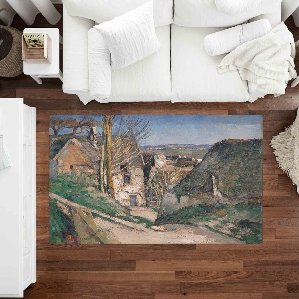 Paul Cezanne, 1873 Paul Cézanne Rug, the Hanged Man's House Rug ...