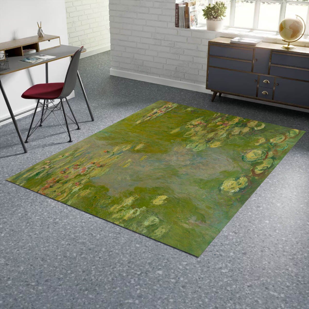 Claude Monet, Claude Monet Rug, Water Lilies Rug, Impressionism Rug ...