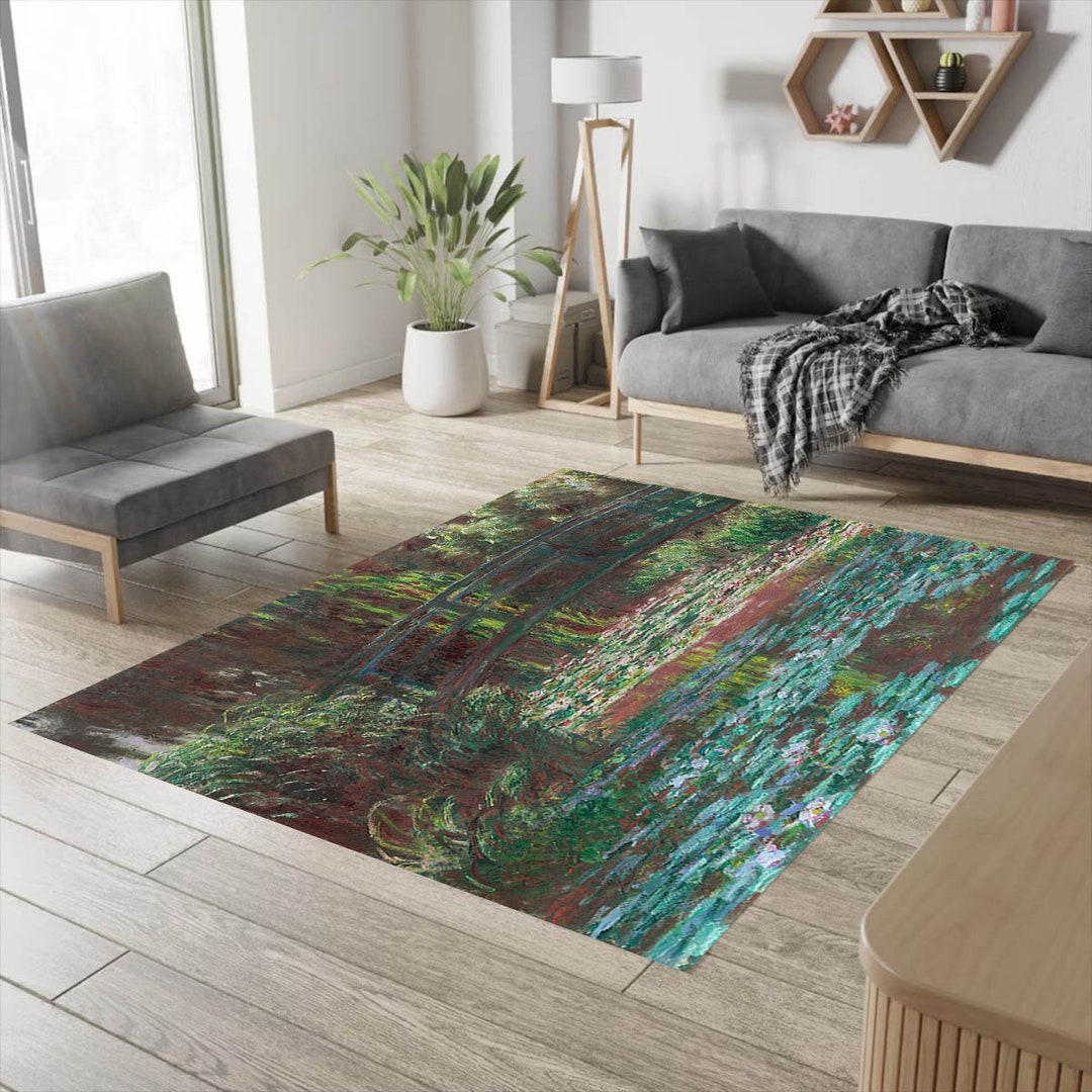 Claude Monet, Claude Monet Rug, Water Lily Pond Rug, Impressionism Rug ...